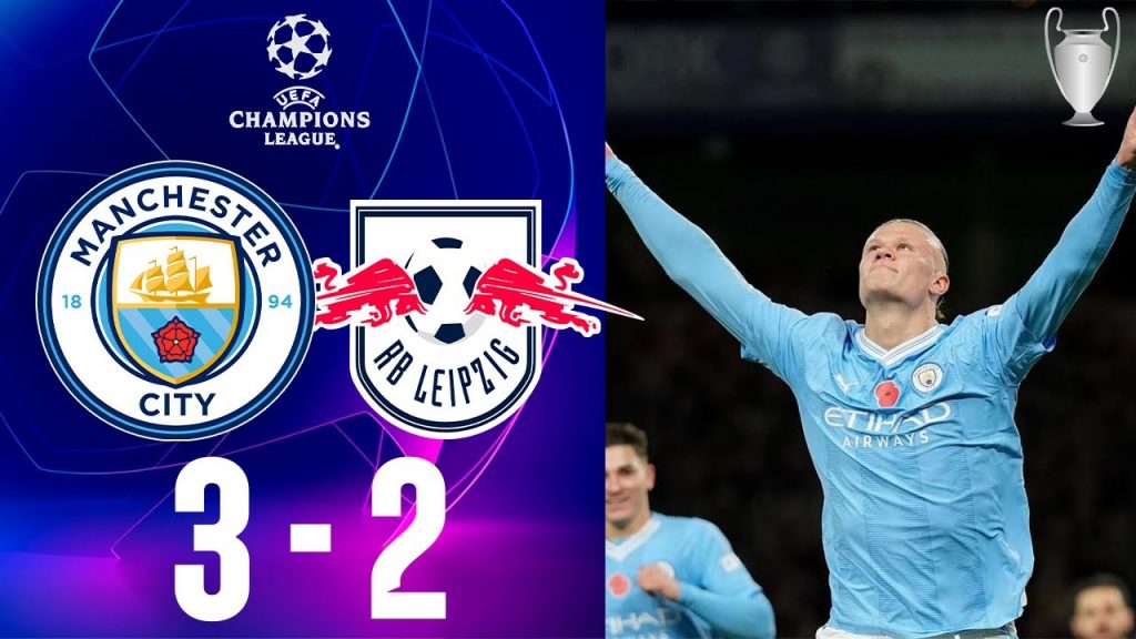 Manchester City vs Leipzig 3-2 Extended Highlights | UEFA Champions ...