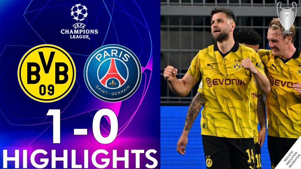 Borussia Dortmund vs PSG 1-0 Highlights Goals – UEFA Champions League ...